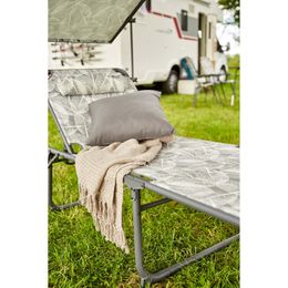 siena GARDEN Camping-Sonnenliege 'Natura' grau 200 x 69 x 43 cm