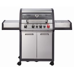 Enders Gasgrill 'Monroe Pro 4 SIK Turbo' silber/schwarz 153,5 x 118,5 x 58 cm