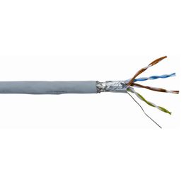 Datenkabel Cat 5 FTP-C 4PR AWG grau &Oslash; 0,5 mm