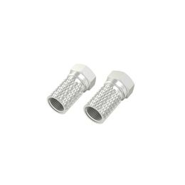 Hama F-Stecker Ø 7 mm schraubbar, 4 Stück