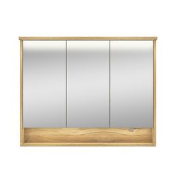 ASTOR LED-Spiegelschrank 'Mano' braun 90 x 72 x 23 cm