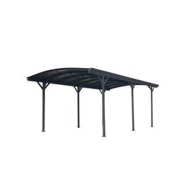WESTMANN Carport 'Stockholm' mit Runddach anthrazit Aluminium 576 x 300 x 220 cm
