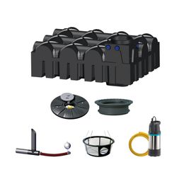 Rewatec Gartenanlage 'F-Line Basic Retention' 5.000 Liter 296 x 222 x 121,5 cm