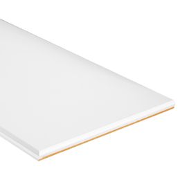 Designpaneele 'Quadro Plus' 200 x 20 x 1,2 cm, 5 St&uuml;ck, Uni wei&szlig;