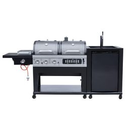 El Fuego Kombigrill schwarz 236 x 138 x 68 cm