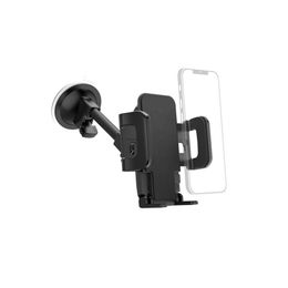 Hama Auto-Handyhalterung 'Compact' schwarz mit Saugnapf, 360° drehbar