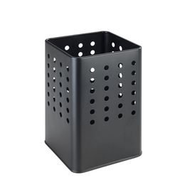 Wenko Utensilienhalter 'Silio' matt schwarz Metall 11,5 x 16,5 x 11,5 cm