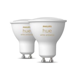 Philips LED-Lampe 'Hue White Ambiance' GU10 4,3 W, 2er-Pack