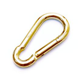 Pösamo Pösamo Karabinerhaken gelb verzinkt 8 x 80 mm