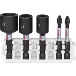Bosch Schrauberbit- und Steckschlüssel 'Impact Control' Größe 8/10/13 5-teilig