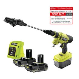 Ryobi Akku-Mitteldruckreiniger 'ONE+ HP Brushless RY18PWX41A-125P' 18 V inklusive 2 Akkus und Ladeger&auml;t