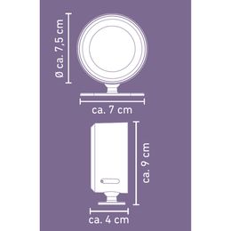 toom LED-Akku-Wandleuchte 'Romina' wei&szlig; &Oslash; 7,5 x 9 cm