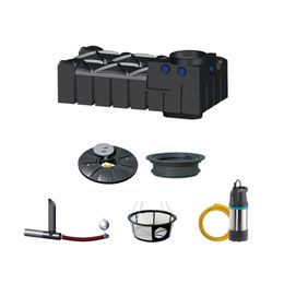 Rewatec Gartenanlage 'F-Line Basic Retention' 1.500 Liter 240 x 120 x 88 cm