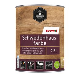 toom Schwedenhausfarbe reinwei&szlig; 2,5 l