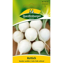 Quedlinburger Rettich 'Rrunder weisser'