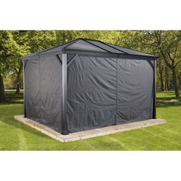 Sojag Vorhang-Set f&uuml;r Pavillon 'Ventura 1010' dunkelgrau