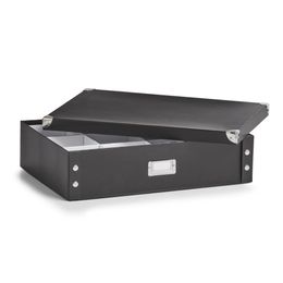 zeller Krawatten- und G&uuml;rtelbox schwarz 44,5 x 11 x 31,5 cm