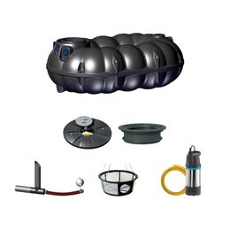 Rewatec Gartenanlage 'Neo Basic Retention' 5.000 Liter 340 x 232 x 124,5 cm