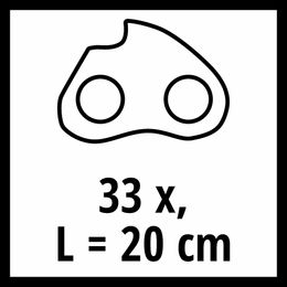 Einhell Ersatzkette f&uuml;r Akku-Kettens&auml;ge 'Fortexxa 18/20 TH' 20 cm