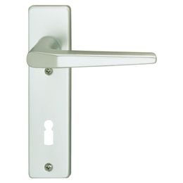 ALPERTEC Kurzschildgarnitur "Florence" Aluminium eloxiert 72 mm