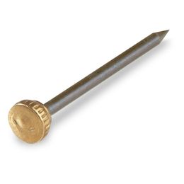 Suki Stahln&auml;gel mit Messingkopf gebl&auml;ut 1,2 x 22 mm 25 St&uuml;ck