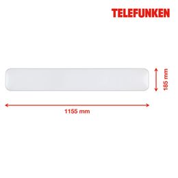Telefunken LED-Deckenleuchte 'KISTA' wei&szlig; 49 W 115,5 x 18,5 x 5,5 cm