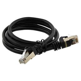 Schwaiger S/FTP-Netzwerkkabel CAT 6 schwarz 1 m