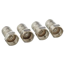 Schwaiger F-Aufdrehstecker Standard &Oslash; 6,5 mm 4 St&uuml;ck