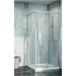 VerosanPro VEROSAN Eckeinstieg 'Salo' 80-90 x 180 cm silber