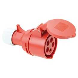 REV Ritter CEE-Caravankupplung mit Deckel rot 380 V, 16 A