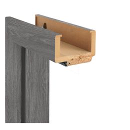 Classen Zarge 'Natura' Grigio Eiche 198,5 x 61 x 24-26 cm, Rechtsanschlag