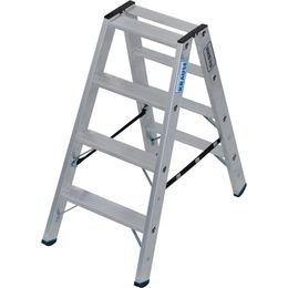 Krause Doppelleiter 'Stabilo' aluminium 2 x 4 Stufen, Standhöhe 50 cm