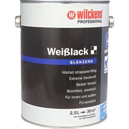 Wilckens Wei&szlig;lack 'Professional' wei&szlig; gl&auml;nzend 2,5 l