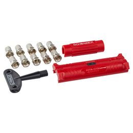 Schwaiger Montageset f&uuml;r F-Stecker SAT Professional 13-teilig