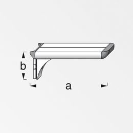 alfer Regaltr&auml;ger Coaxis wei&szlig; Aluminium 200 x 51 mm