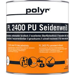 Polyr Wei&szlig;lack seidenmatt 2 l