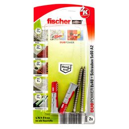 Fischer Montage-Set 'Duopower' D&uuml;bel und Schrauben, &Oslash; 8 x 40 mm, 4-teilig