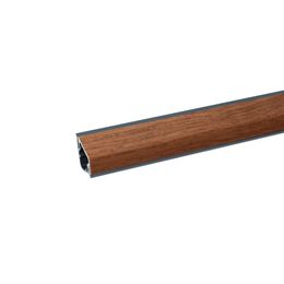 Kaindl Wandanschlußprofil 'Nuss Butcherblock 3324' braun 3000 x 16 x 28 mm