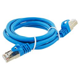 Schwaiger S/FTP-Netzwerkkabel CAT 6 blau 1 m