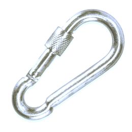 Pösamo Pösamo Karabinerhaken galvanisch verzinkt 8 x 80 mm