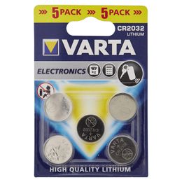 Varta Knopfzelle CR2032 Lithium 5 St&uuml;ck