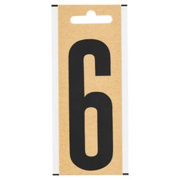 Seilflechter Folienziffer '6' 10 cm, schwarz
