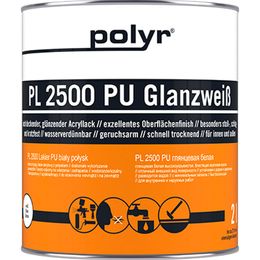 Polyr Wei&szlig;lack gl&auml;nzend 2 l