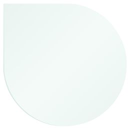 Lienbacher Funkenschutzplatte Tropfenform 110 x 110 x 0,8 cm ESG transparent