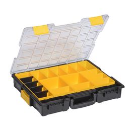 Allit EuroPlusProfi-Kleinteilekoffer 'Pro >K<44/19' mit Clips schwarz/gelb