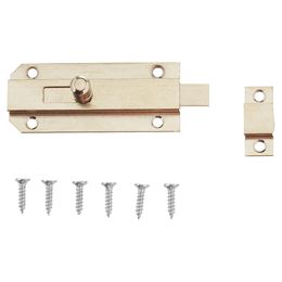 toom Möbelriegel Messing vernickelt 60 x 25 mm