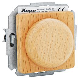 Kopp Wechselschalter mit Dimmer 'Milano' Buche