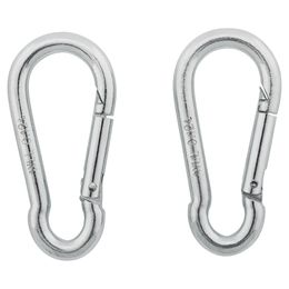 Karabinerhaken Stahl verzinkt &Oslash; 6 x 60 mm