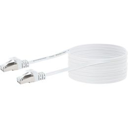 Schwaiger U/FTP-Netzwerkflachkabel CAT 6 weiß, 10 m