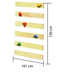 Karibu Spielturm 'Anna' naturbelassene nordische Fichte 107 x 270 x 107 cm